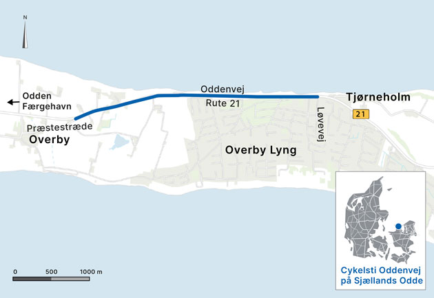Cykelstiprojekt ved Sjællands Odde bliver udsat | Vejdirektoratet